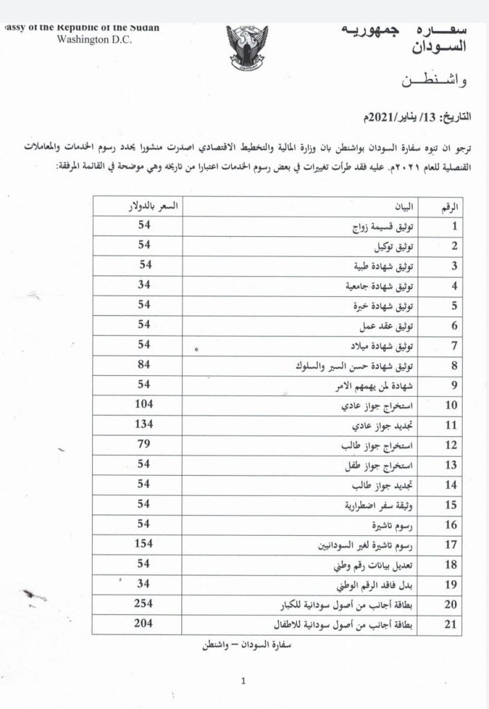 Embassy of Sudan – Embassy of the Republic of Sudan
